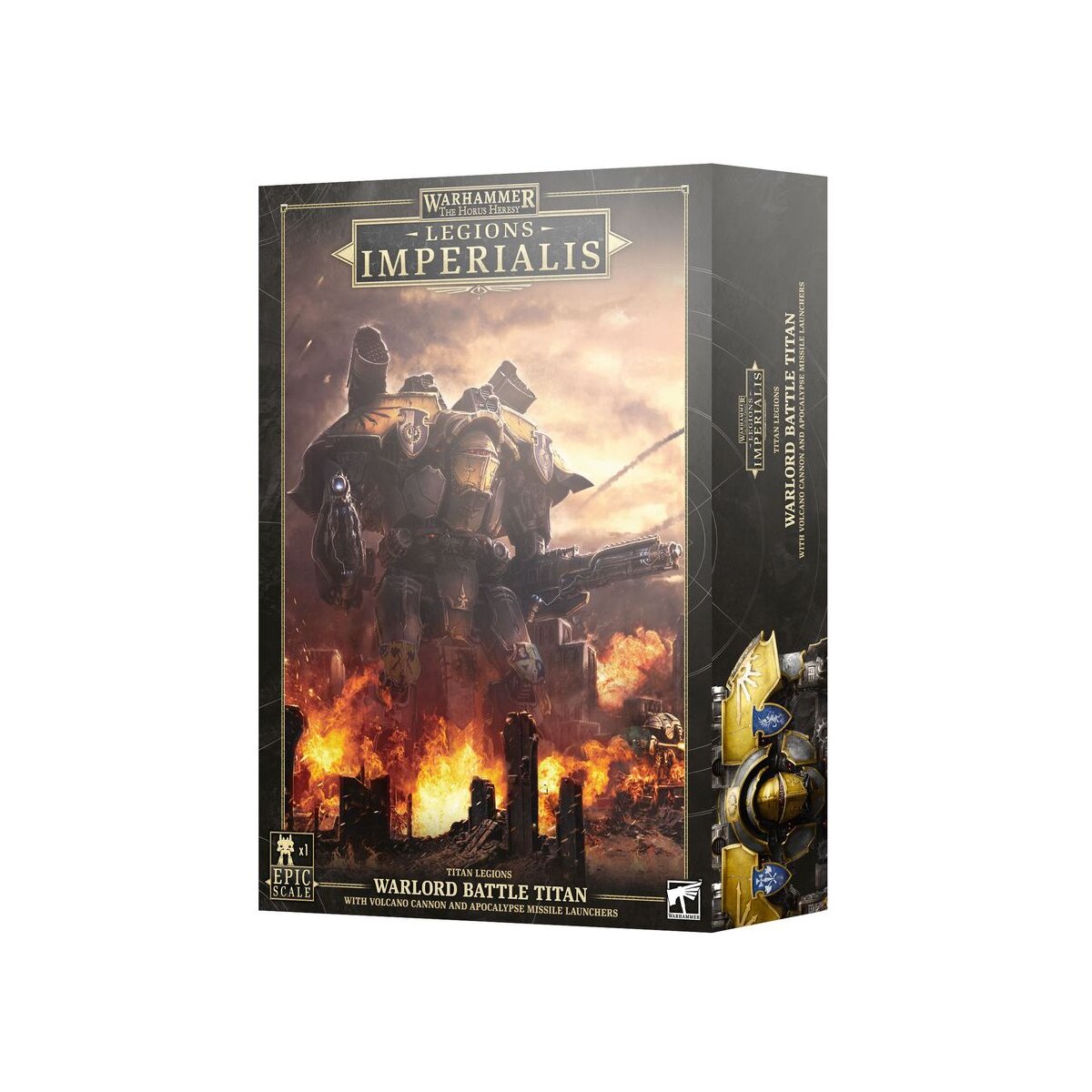 Legions Imperialis - Warlord Battle Titan mit Volcano Cannons und Apo
